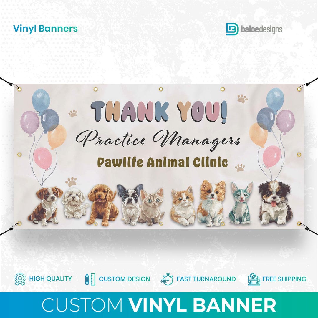 Veterinary Practice Manager Banner, Veterinarian Recognition Week ...
