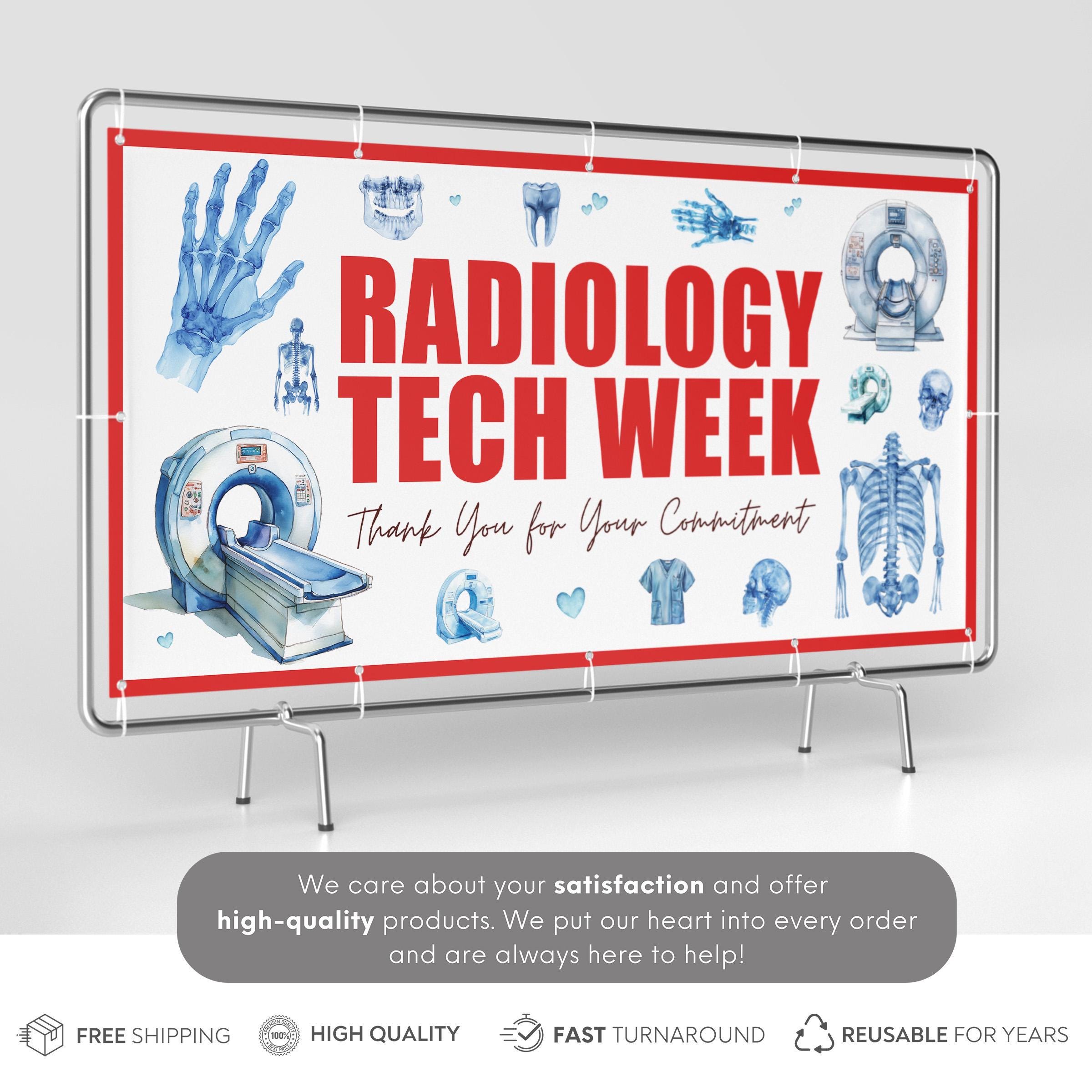 Radiology Tech Week Custom Banner, RAD Tech Week Sign, Medical Decor ...