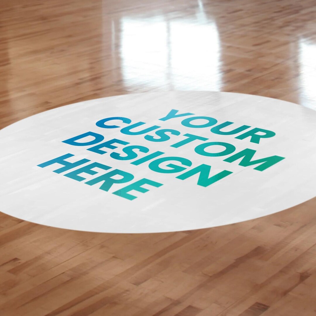 Round Circle Floor Decals, Custom Round Floor Decal, Circular Printed ...
