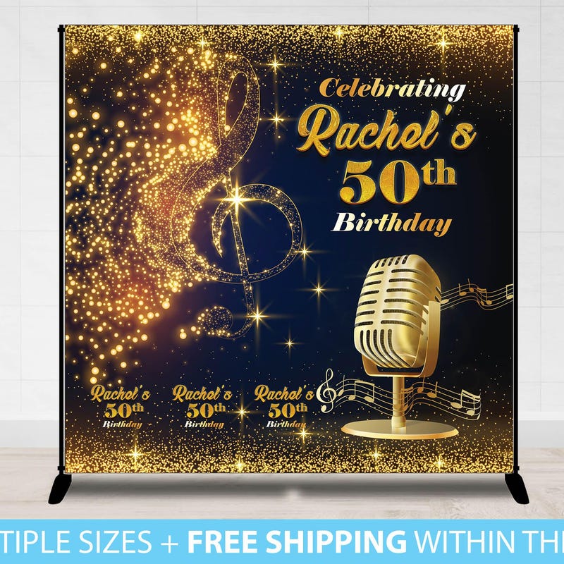 50th Birthday Backdrop - Etsy