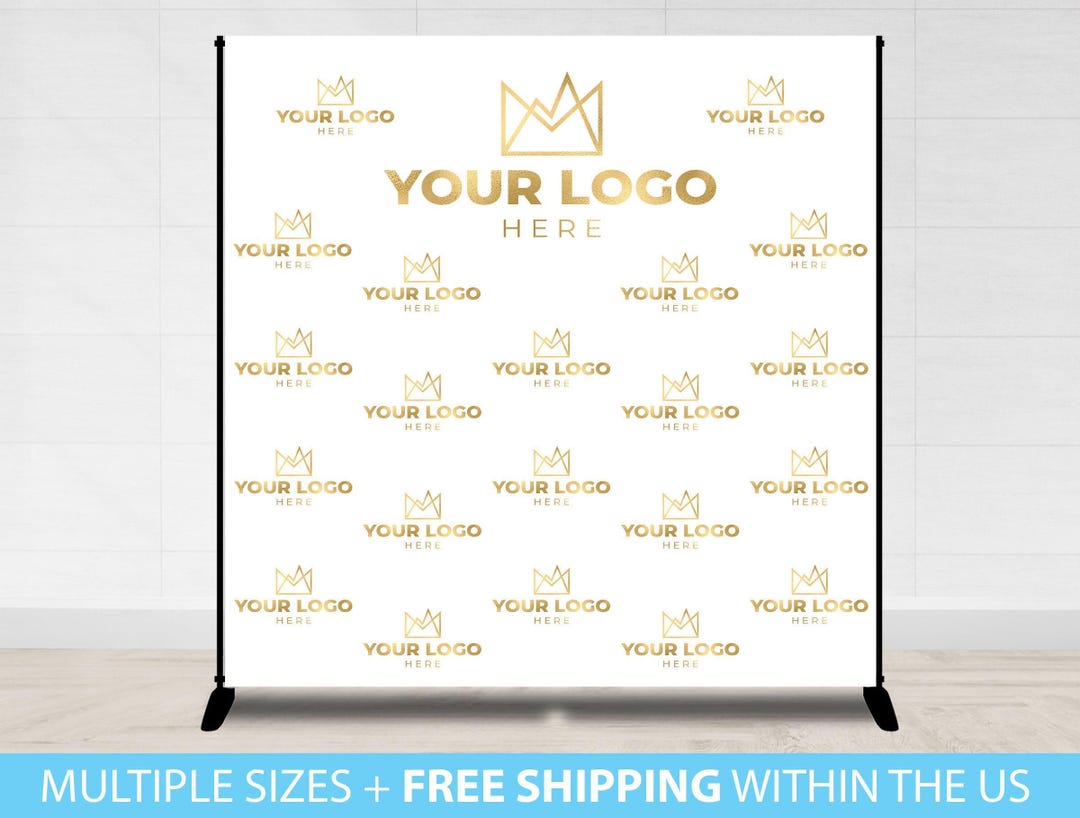 Custom Logo Backdrop Banner, Step and Repeat Business Event Backdrop ...