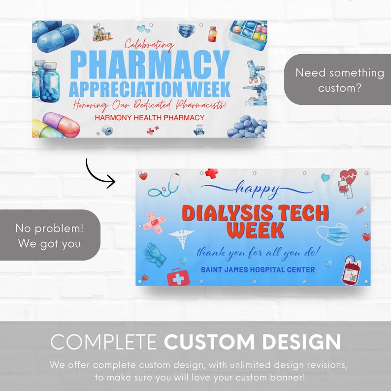 Pharmacy Week Appreciation Banner, Pharmaceutical Appreciation Decor ...