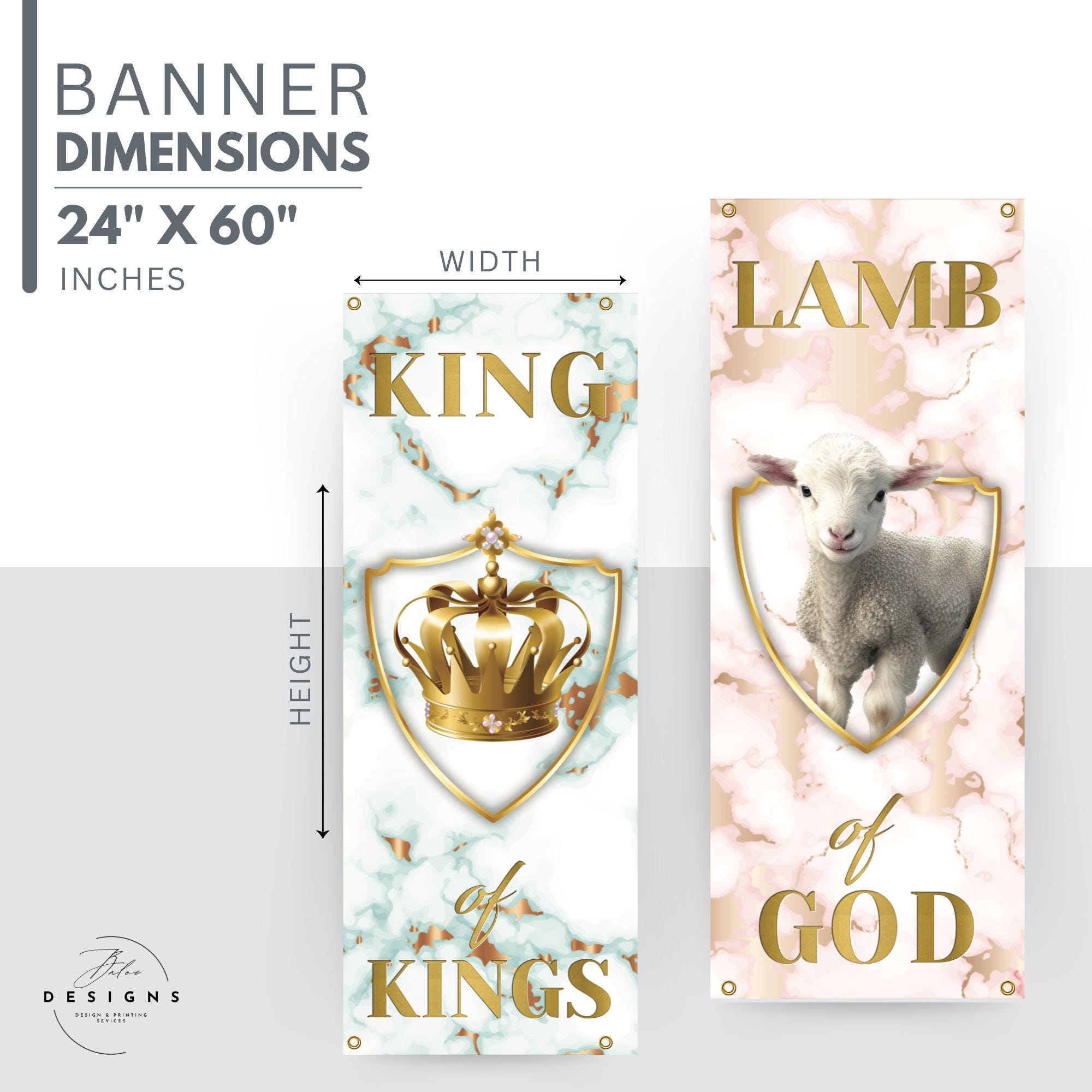 Set of 4 Church Banners, Sanctuary Banners, Mission Worship, Church ...