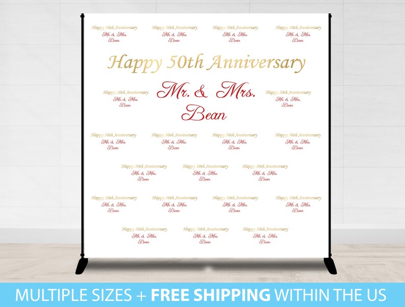 Anniversary Backdrop Backdrop Anniversary Party Step & - Etsy