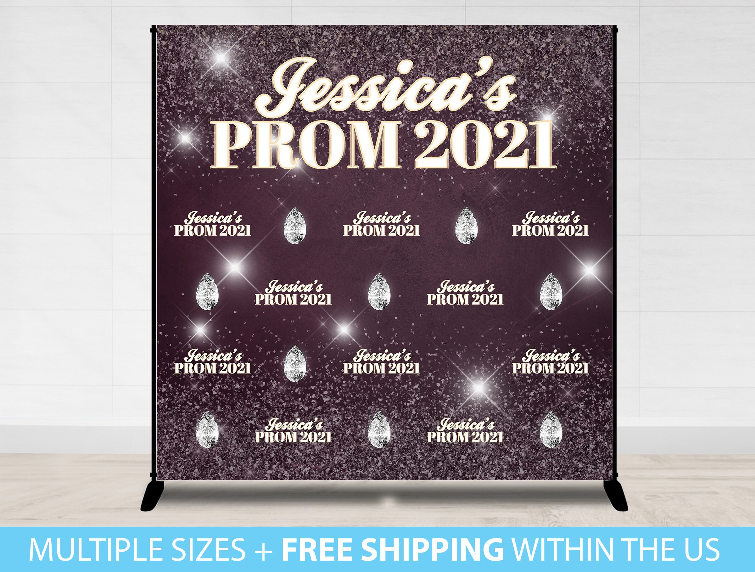 Prom Backdrop Banner Senior Prom Step and Repeat Graduation - Etsy