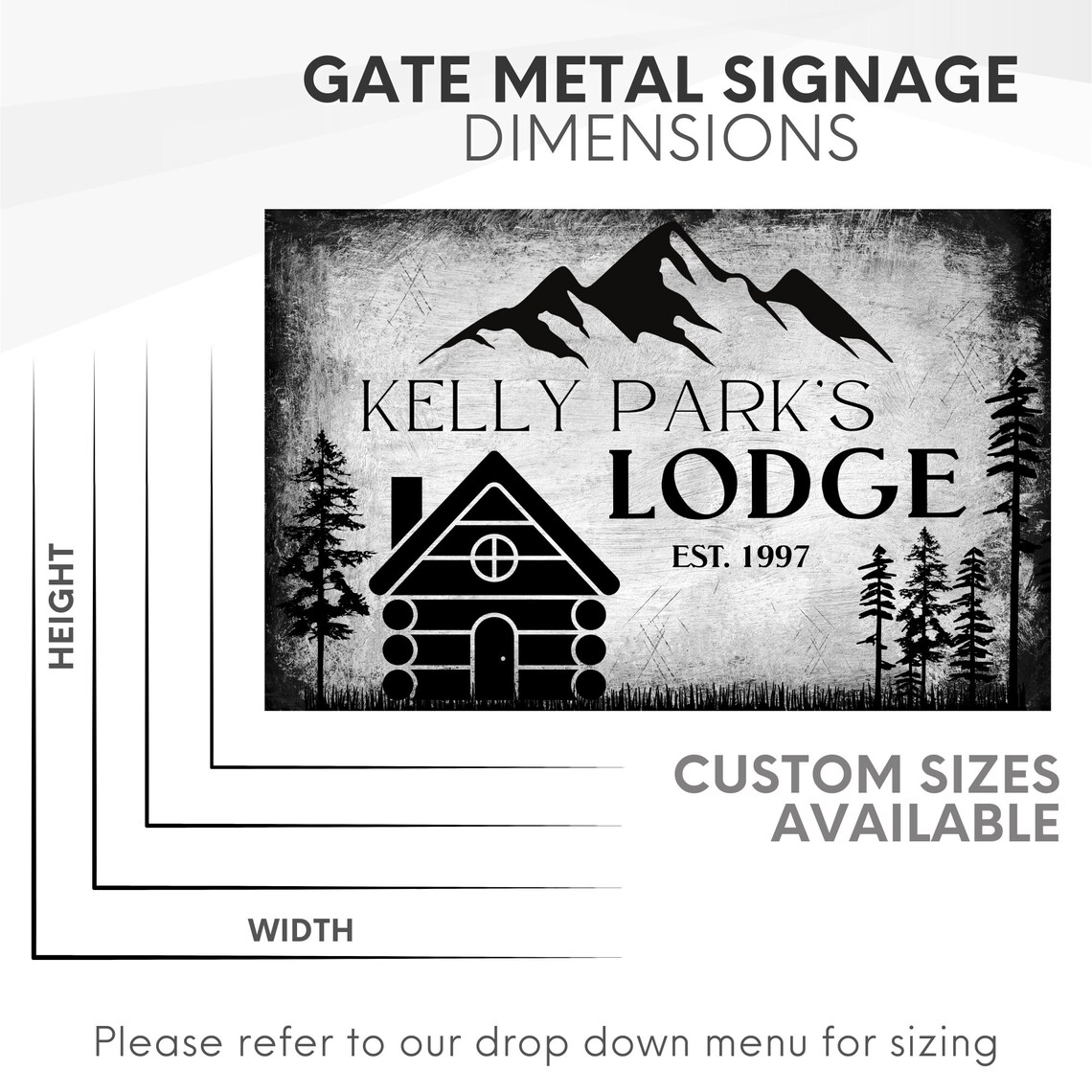 Custom Outdoor Entrance Sign, Gate Entrance Address Sign, House Plaque ...
