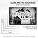 Custom Outdoor Entrance Sign, Gate Entrance Address Sign, House Plaque ...
