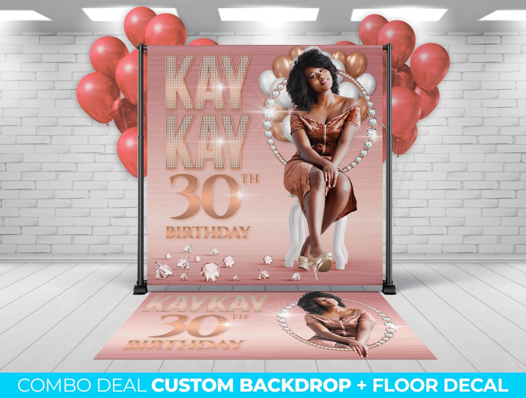 Backdrop Floor Decal Custom Backdrop And Matching Floor Decal