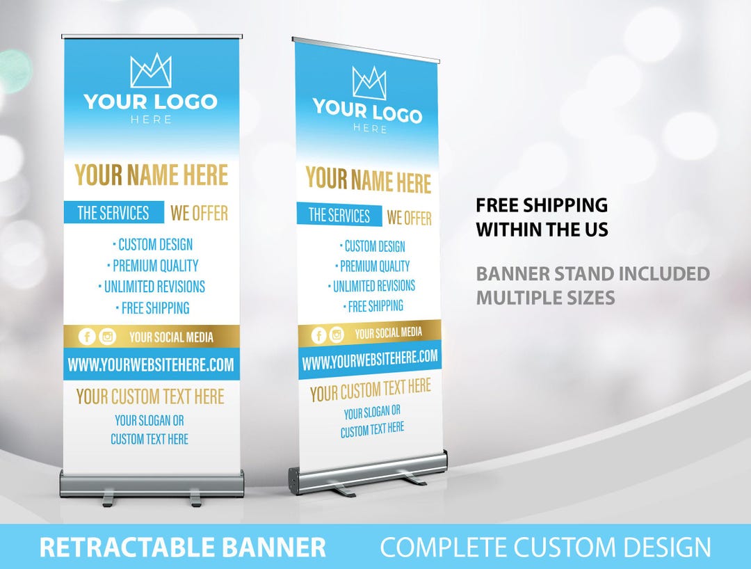 Retractable Banner, Custom Roll up Banner Stand, Pop up Banner Pop up ...