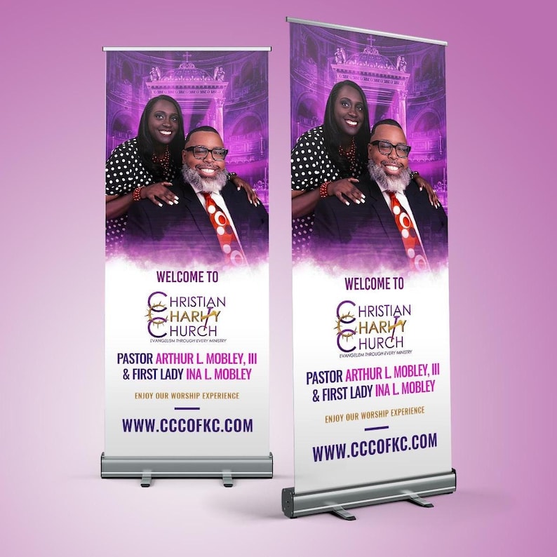 Custom Church Retractable Banner, Worship Banner, Scripture Banner ...