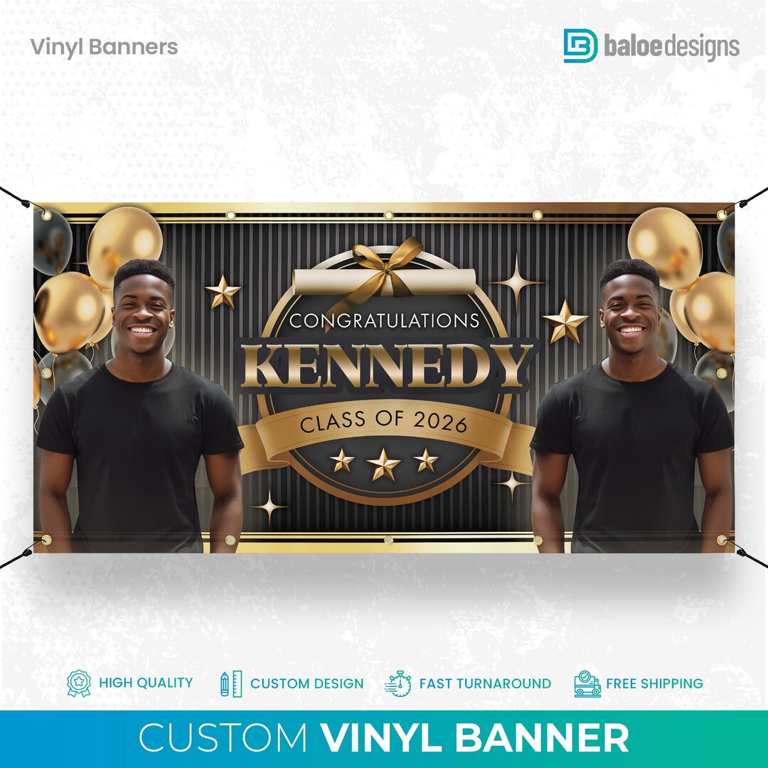 Custom Graduation Banner, Personalized Graduation Banner Class of 2025 ...