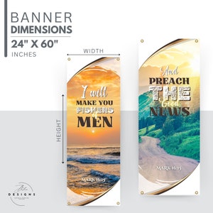 Scripture Sanctuary Banners, Set of 4 Church Banners, Church Banner Set ...