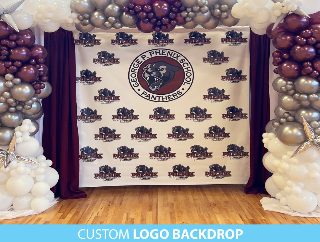 Custom Logo Backdrop Banner, Step and Repeat Business Event Backdrop ...