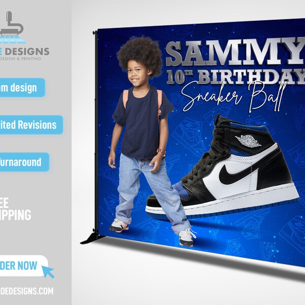 Nike Birthday Backdrop - Etsy