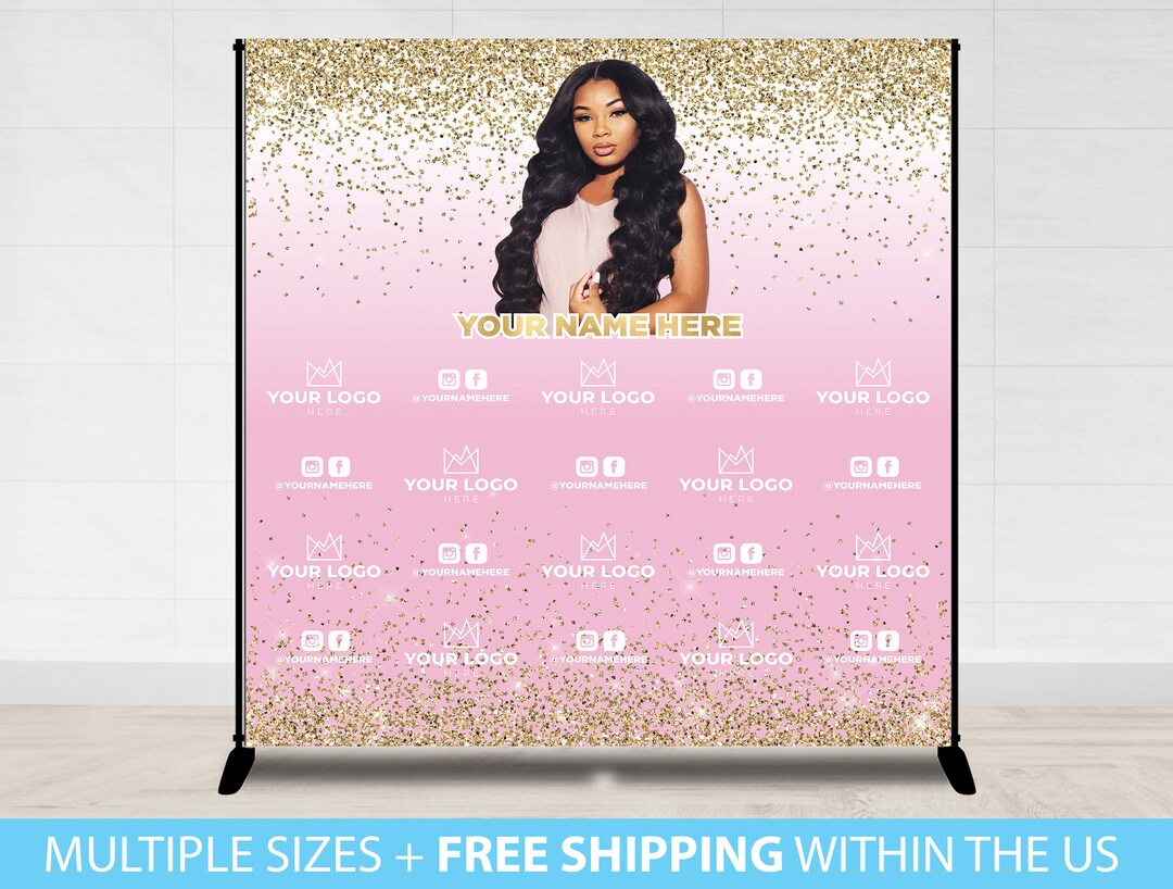 Custom Logo Backdrop Banner, Step and Repeat Business Event Backdrop ...