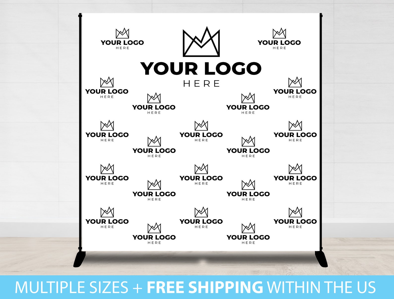 Custom Logo Backdrop Banner Step and Repeat Business Event - Etsy