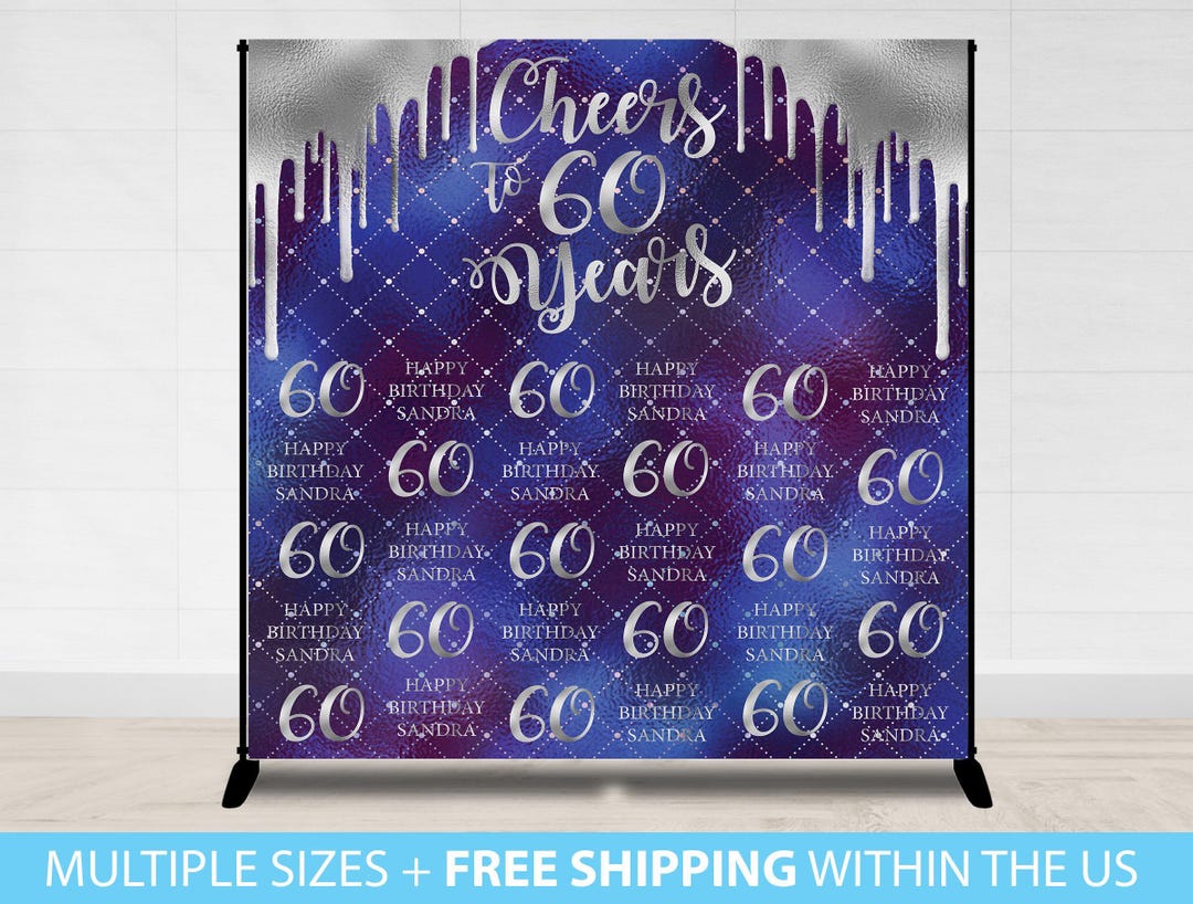 Backdrop Banner, Birthday Banner Backdrop, 30th 40th 50th 60th Birthday ...