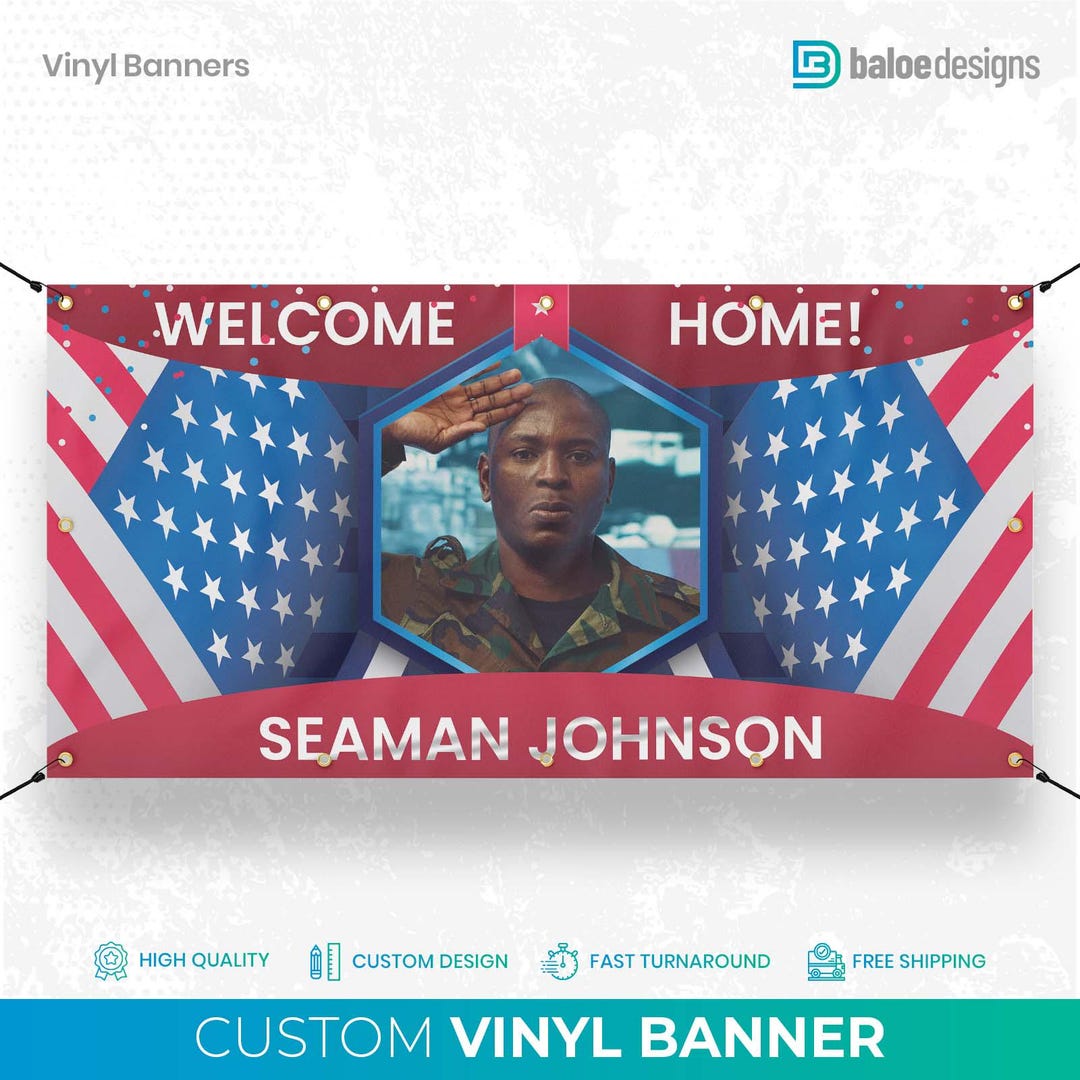 Welcome Home Military Banner, Custom Military Banner, Deployment ...