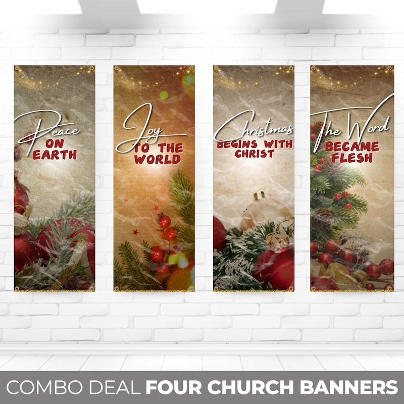 Large Christmas Banners - Etsy