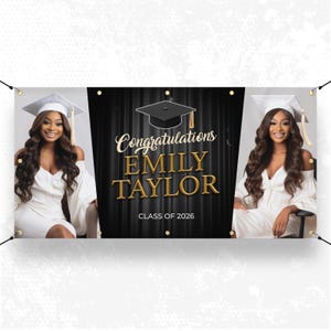 Custom Graduation Banner, Personalized Graduation Banner Class Of ...