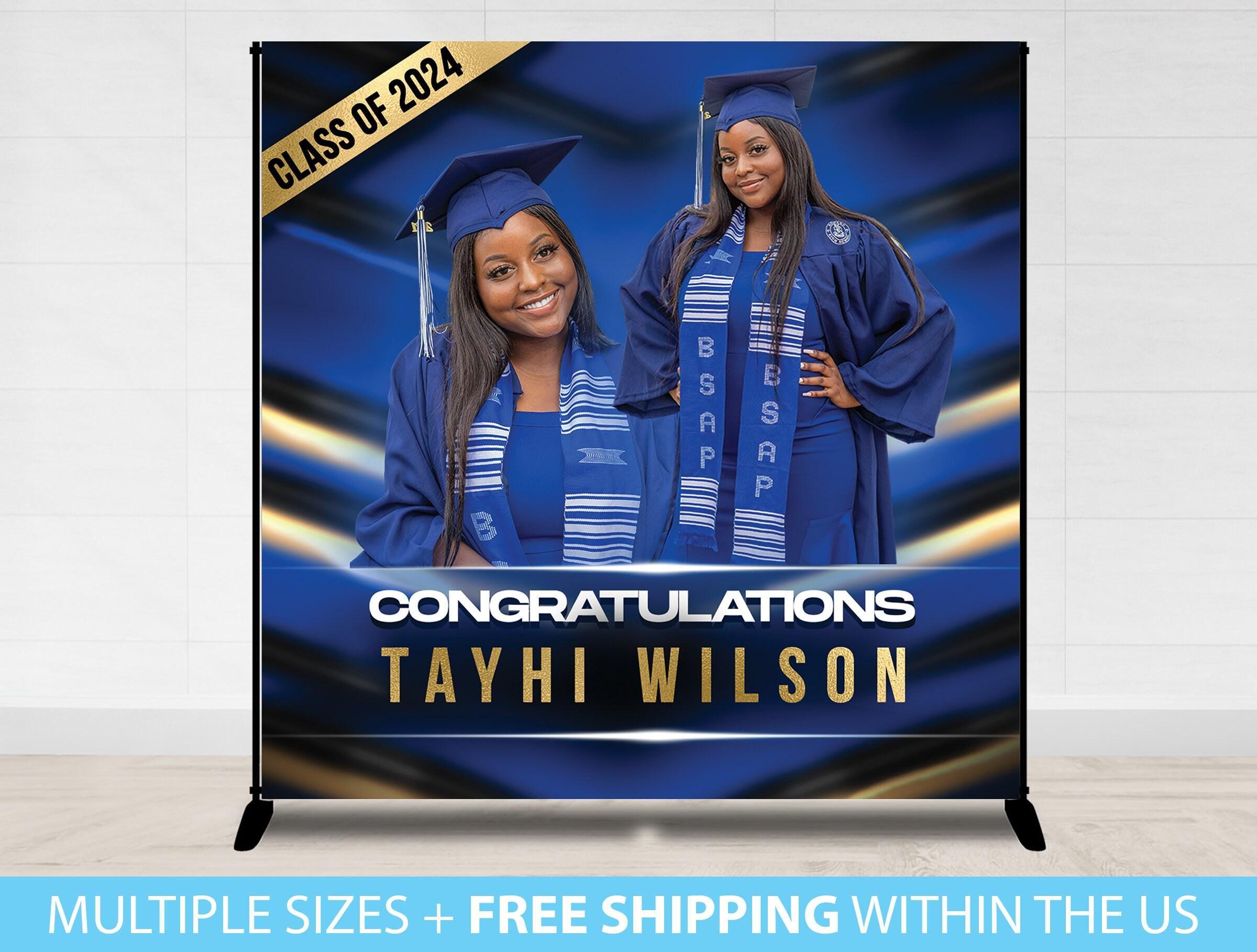Graduation Backdrop Banner, Graduation Step and Repeat Class of 2022 ...