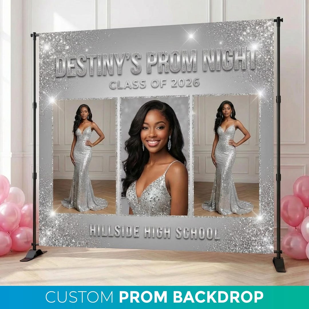 Custom Prom Backdrop Banner, Prom Night Banner, Prom Party Decor ...