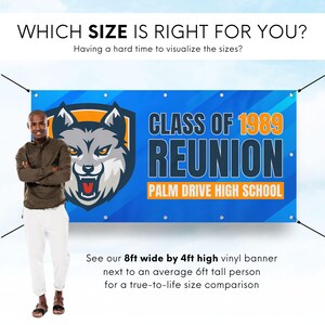 School Reunion Banner, Custom Welcome Banner, Class of Banner, Reunion ...