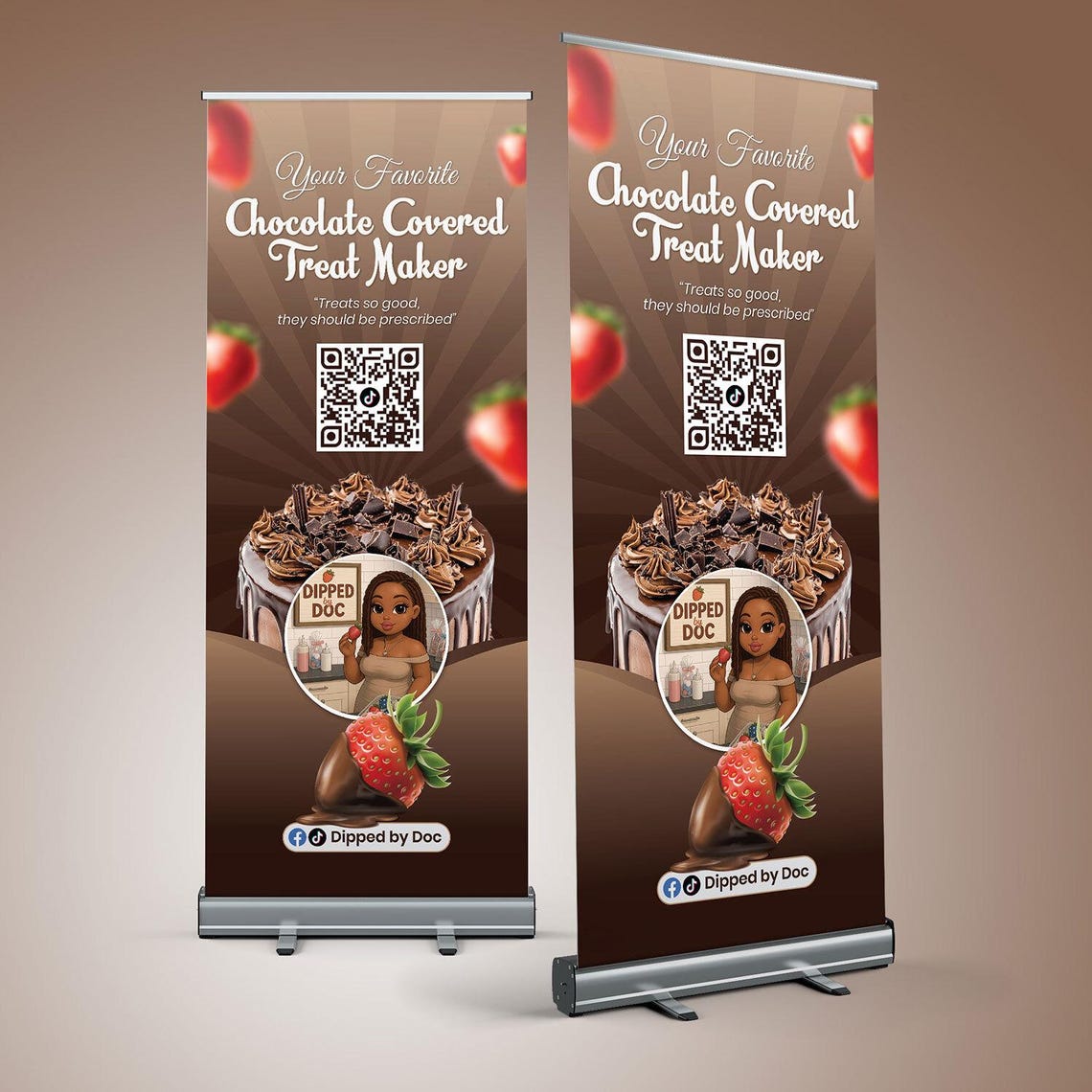 Desserts Bakery Roll up Banner, Business Sign, Sweet Treats, Restaurant ...