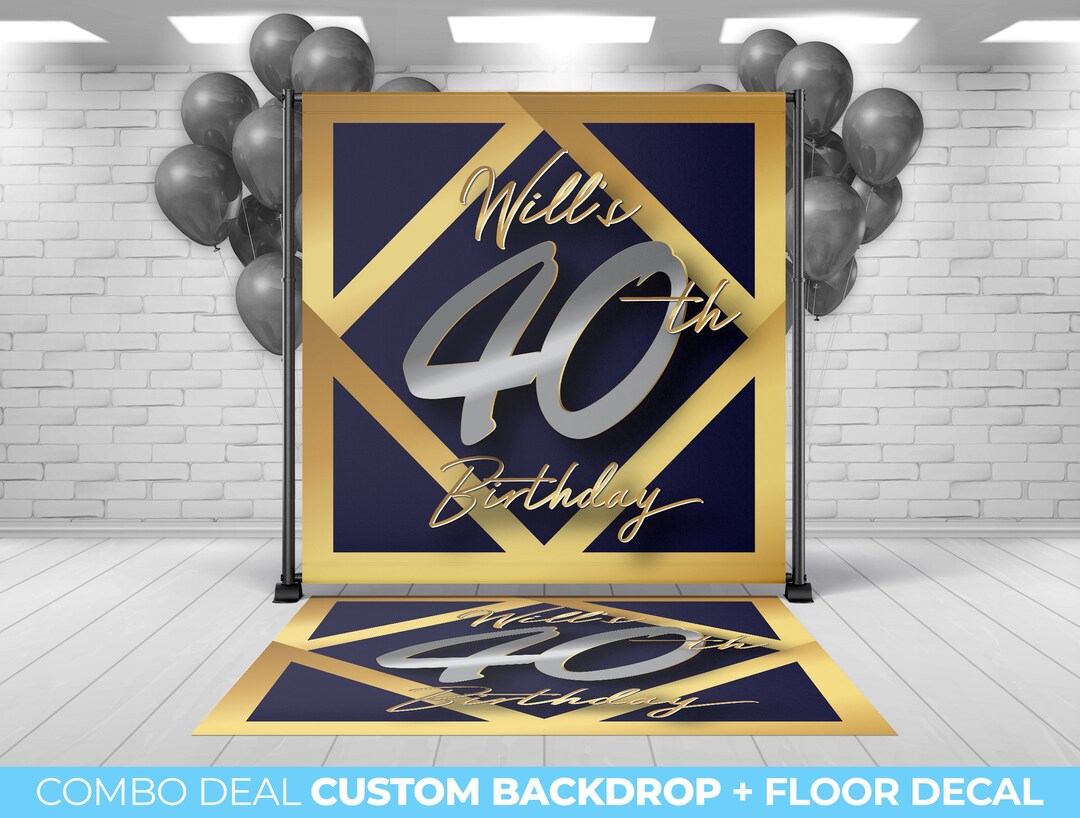 BACKDROP FLOOR DECAL, Custom Backdrop and Matching Floor Decal ...