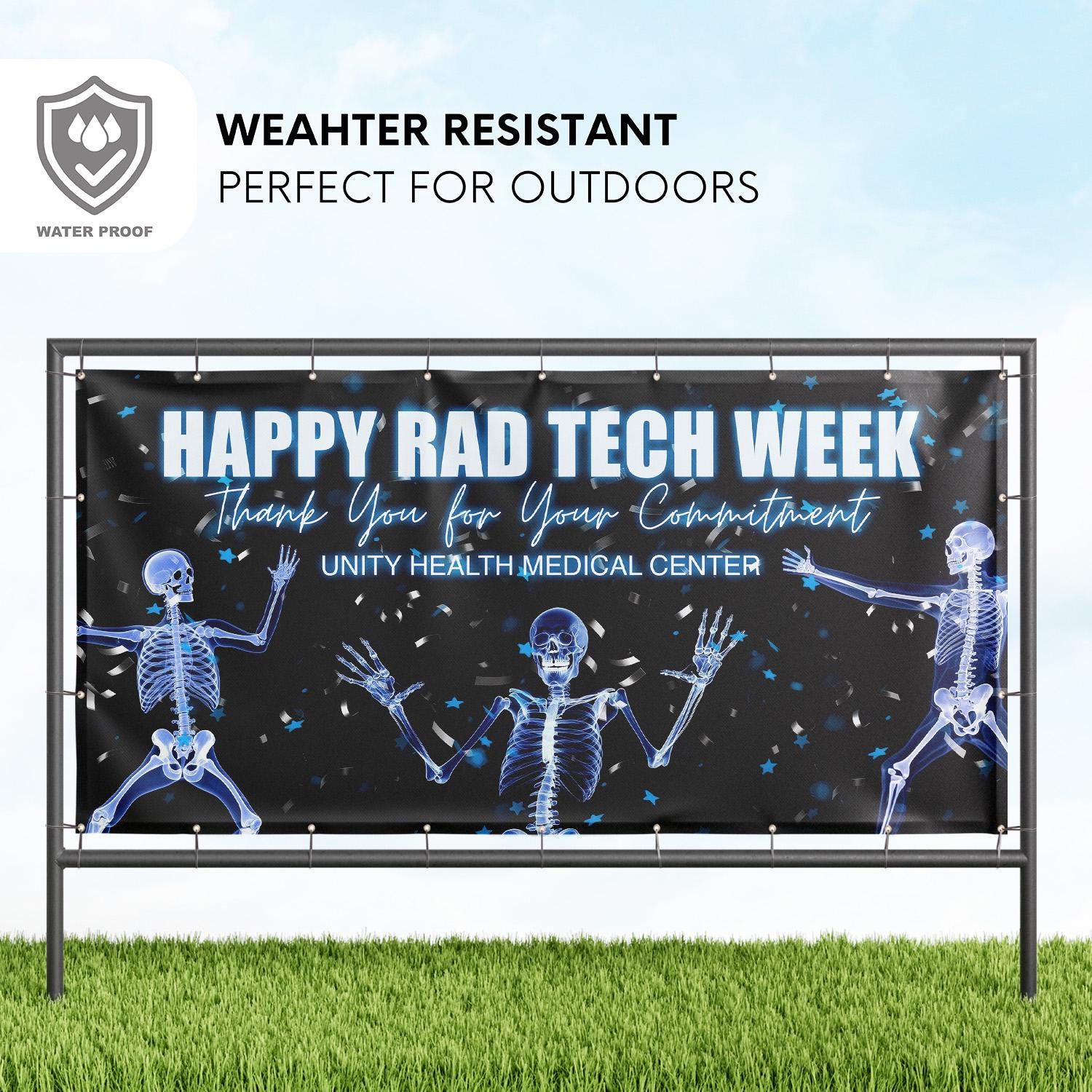 Radiology Tech Week Custom Banner, RAD Tech Week Sign, Medical Decor ...