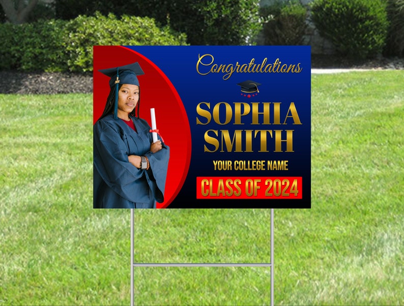 Graduation Yard Sign, Graduation Sign, Outdoor High School College ...