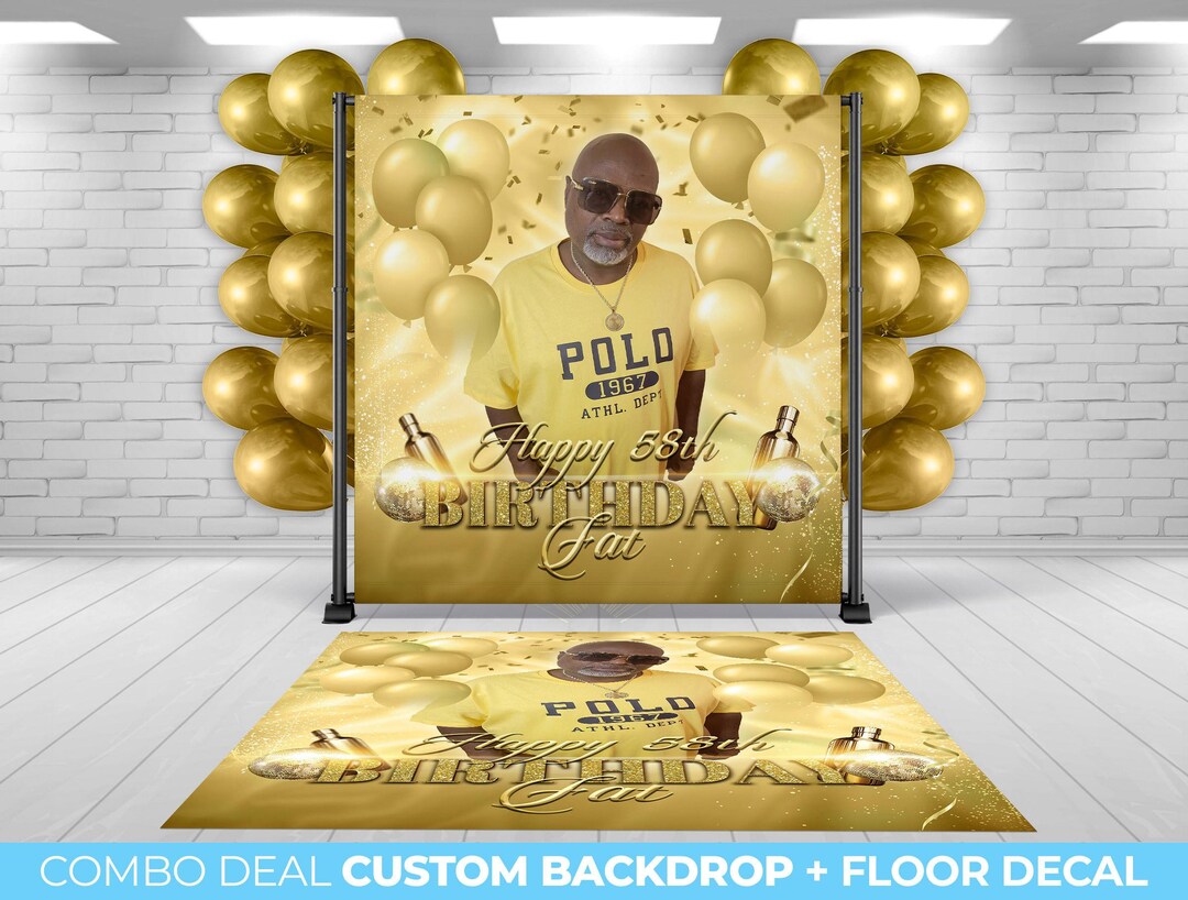 Backdrop Floor Decal Custom Backdrop And Matching Floor Decal Gold