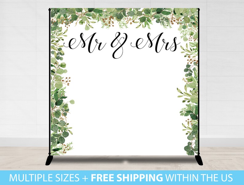 Step and Repeat Wedding Photo Backdrop Rustic Greenery Step - Etsy