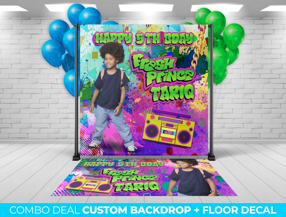 BACKDROP FLOOR DECAL Birthday Party Decor Kids Theme - Etsy