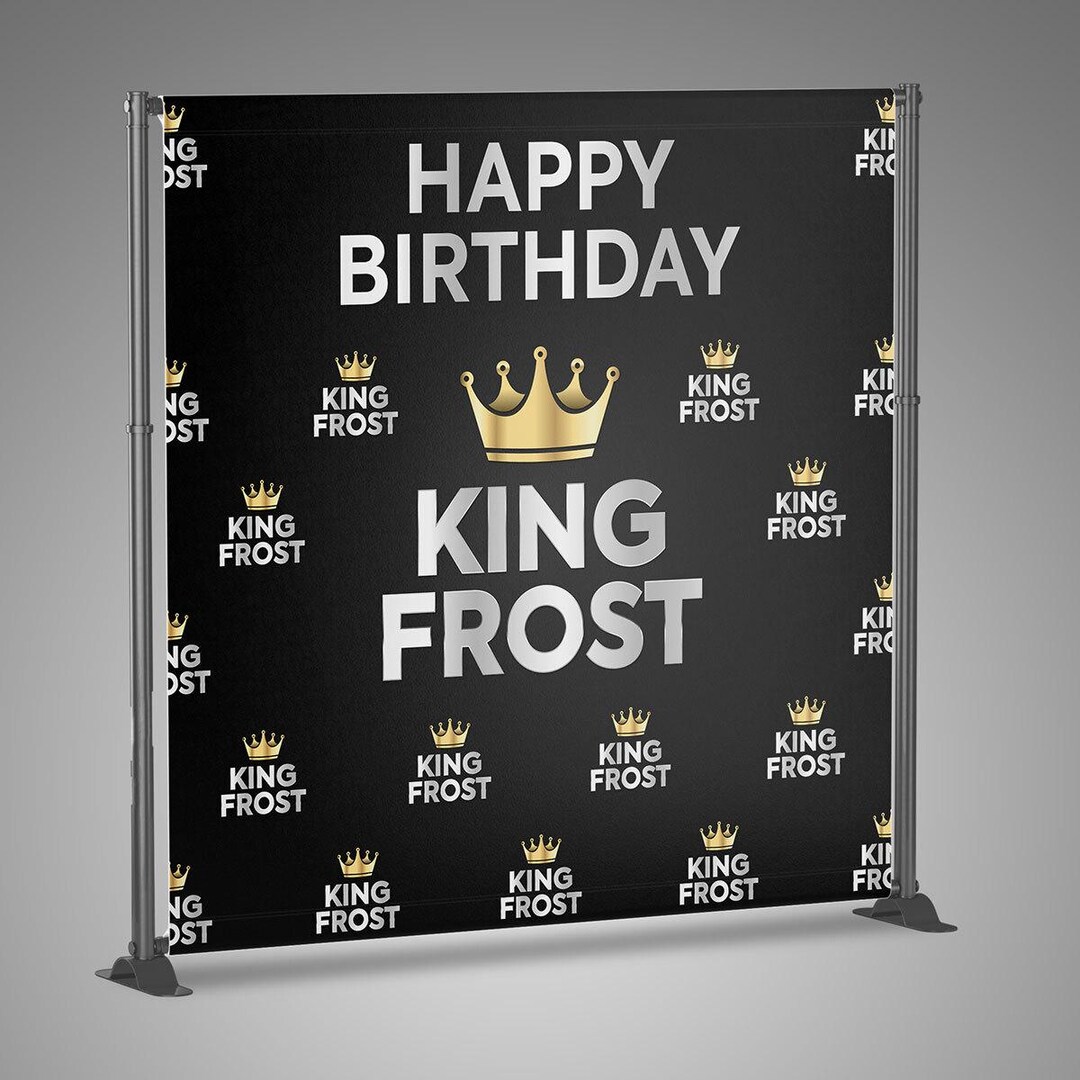 Custom Birthday Backdrop Banner, Birthday Party Banner, Event Decor ...