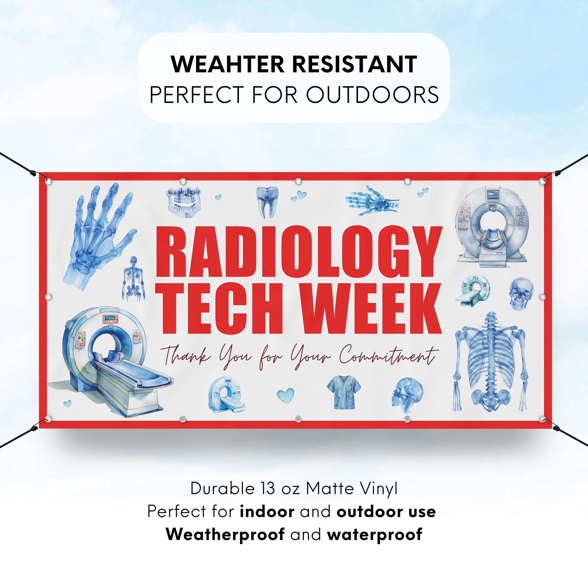 Radiology Tech Week Custom Banner, RAD Tech Week Sign, Medical Decor ...