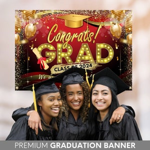 Graduation Banner, Congratulations Graduates, Outdoor & Indoor Vinyl ...