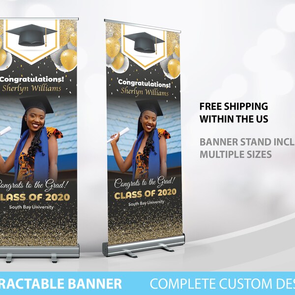 Graduation Roll up Banner - Etsy