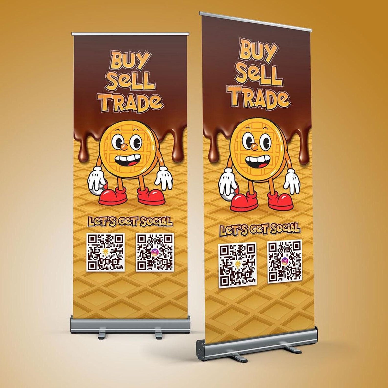 Trading Cards Banner, Buy Sell Trade Retractable Banner, Card Traders ...