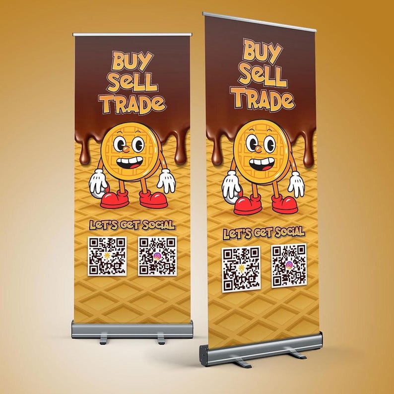 Trading Cards Banner, Buy Sell Trade Retractable Banner, Card Traders ...