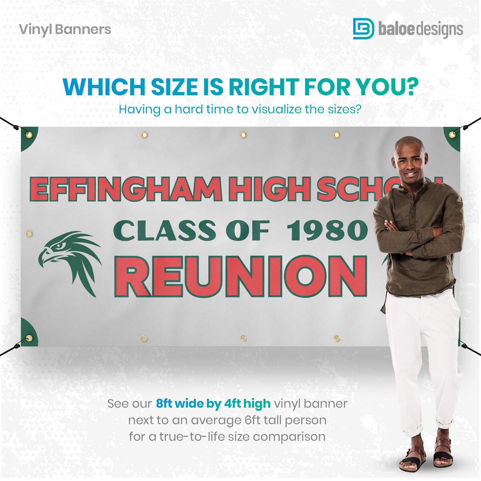 Custom Class Reunion Banner, Welcome Back Sign, Class of Banner ...