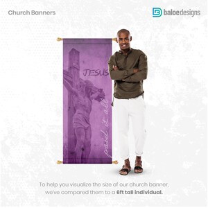 Set of 4 Church Banners, Church Banner Set, Sanctuary Banners, Mission ...