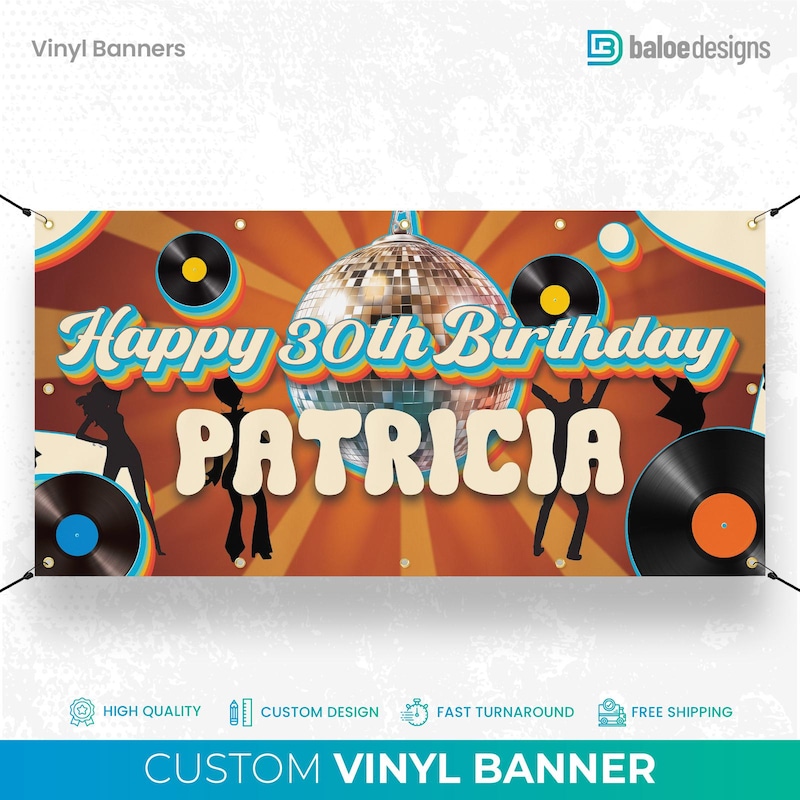 70s Birthday Photo Banner - Etsy