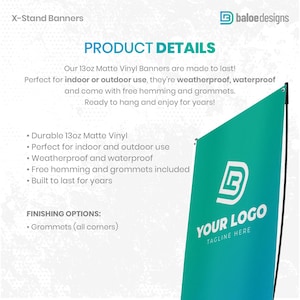Custom X-stand Banner, Promotional Banner Display, Custom Vinyl Banner ...