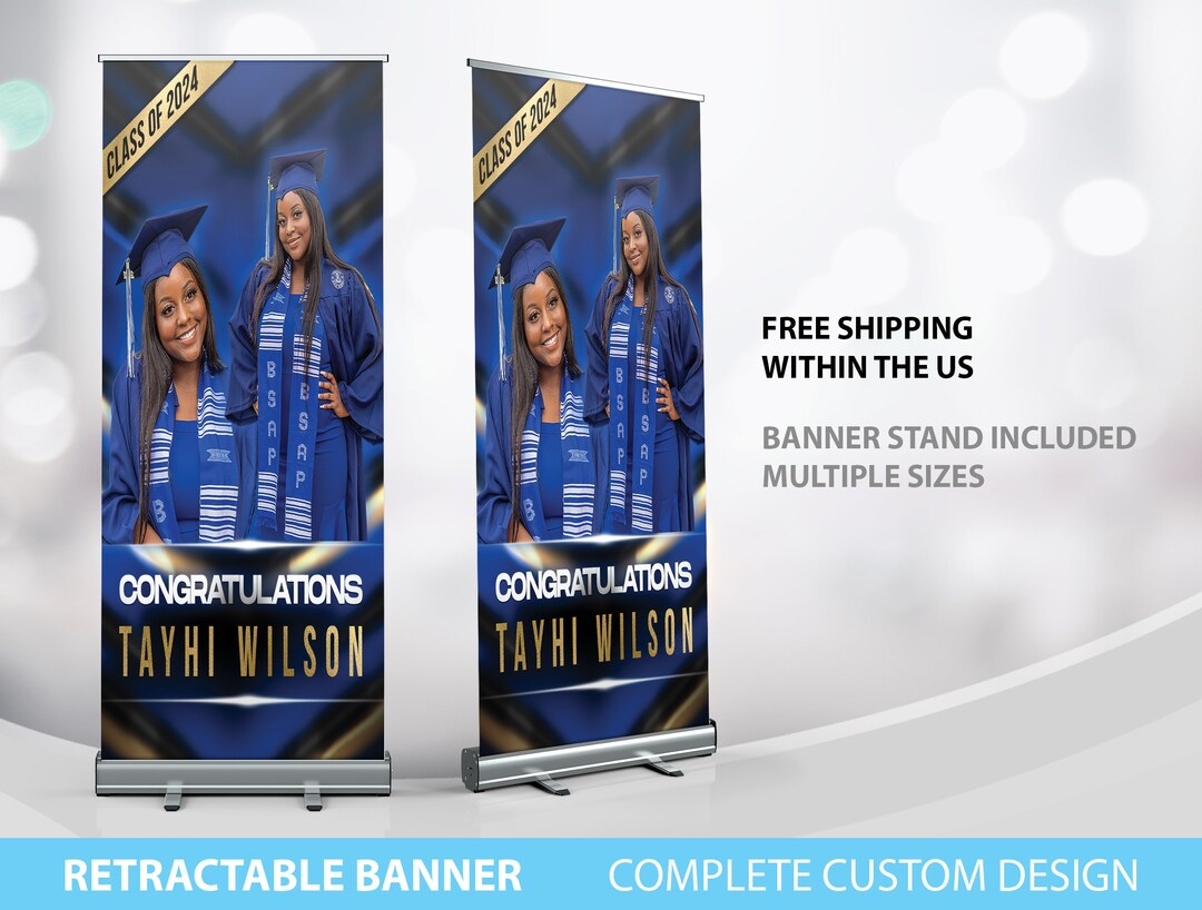 Graduation Retractable Banner, Class of 2022 Banner, Graduation Banner ...