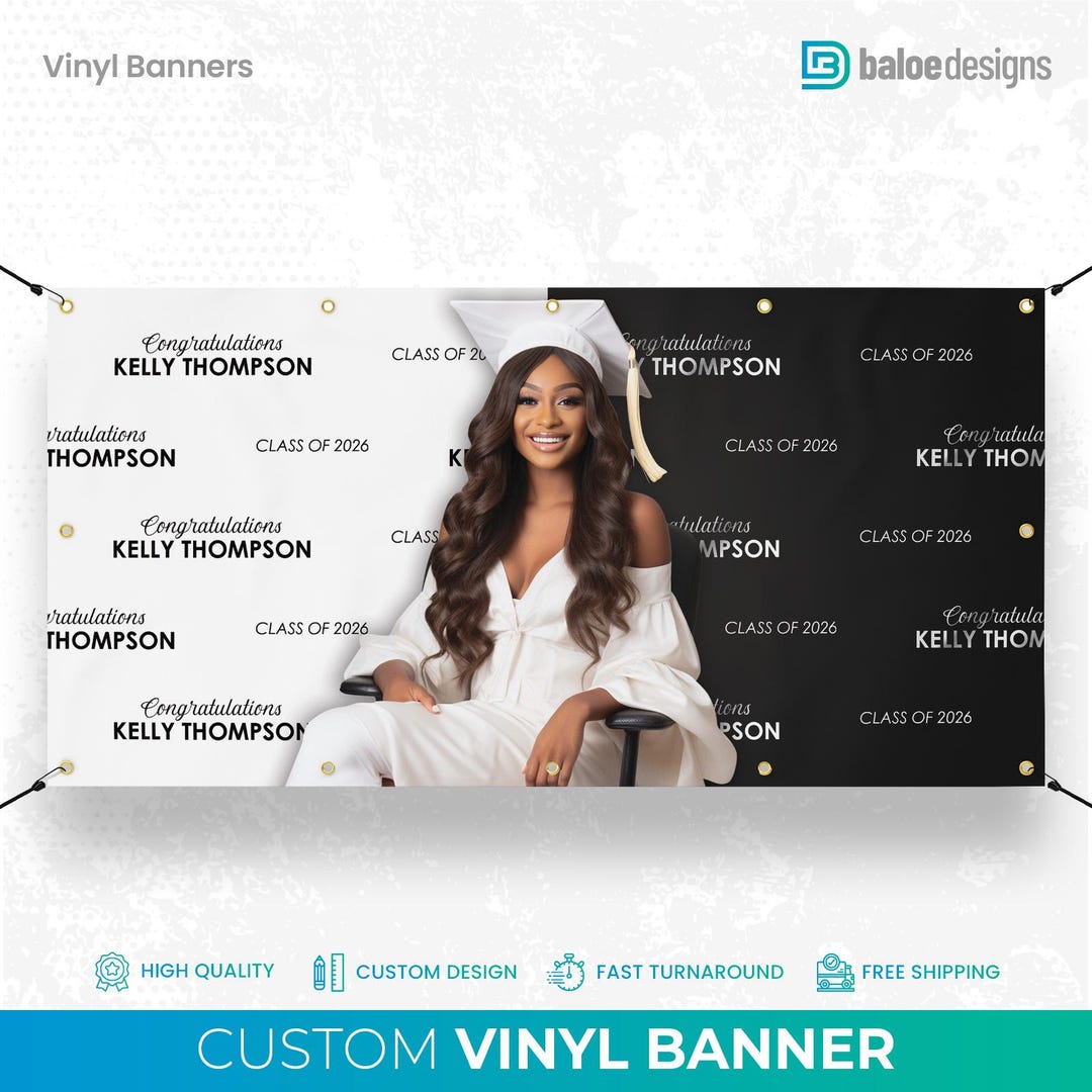 Custom Graduation Banner, Personalized Graduation Banner Class Of ...