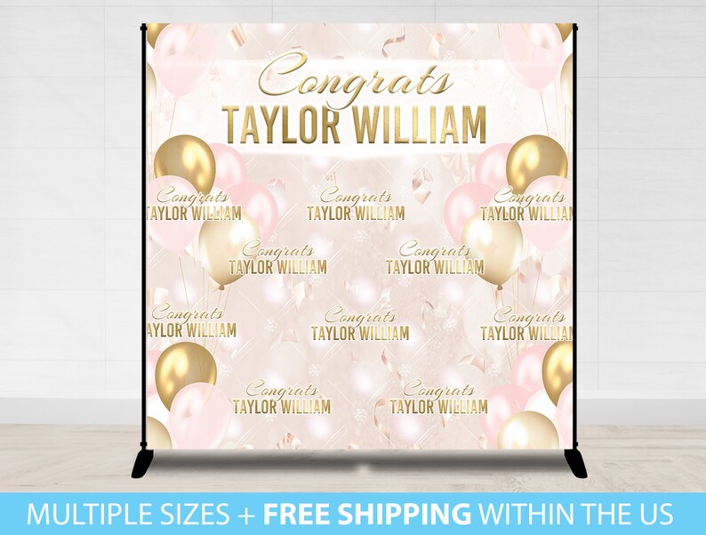 Graduation Backdrop Banner Graduation Step and Repeat - Etsy