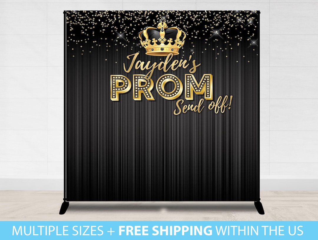 Prom Backdrop Banner, Senior Prom Step and Repeat, Prom Party Backdrop ...