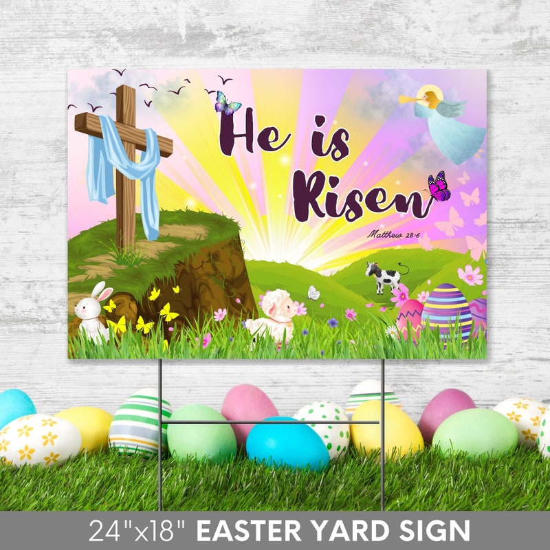 Easter Yard Signs - Etsy