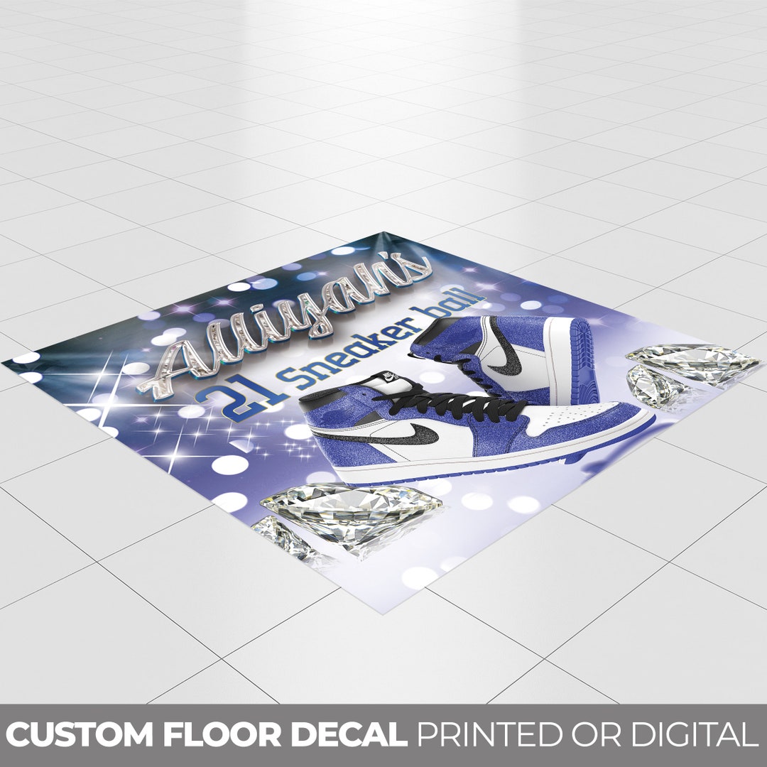 Sneaker Ball Floor Decal, Adhesive Decal, Custom Floor Sneaker Ball ...